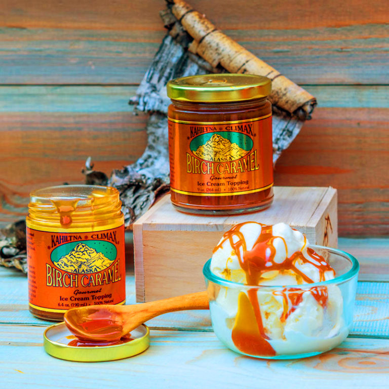 Birch Caramel Gourmet Ice Cream Topping - Alaska Birch Syrup and Wild ...